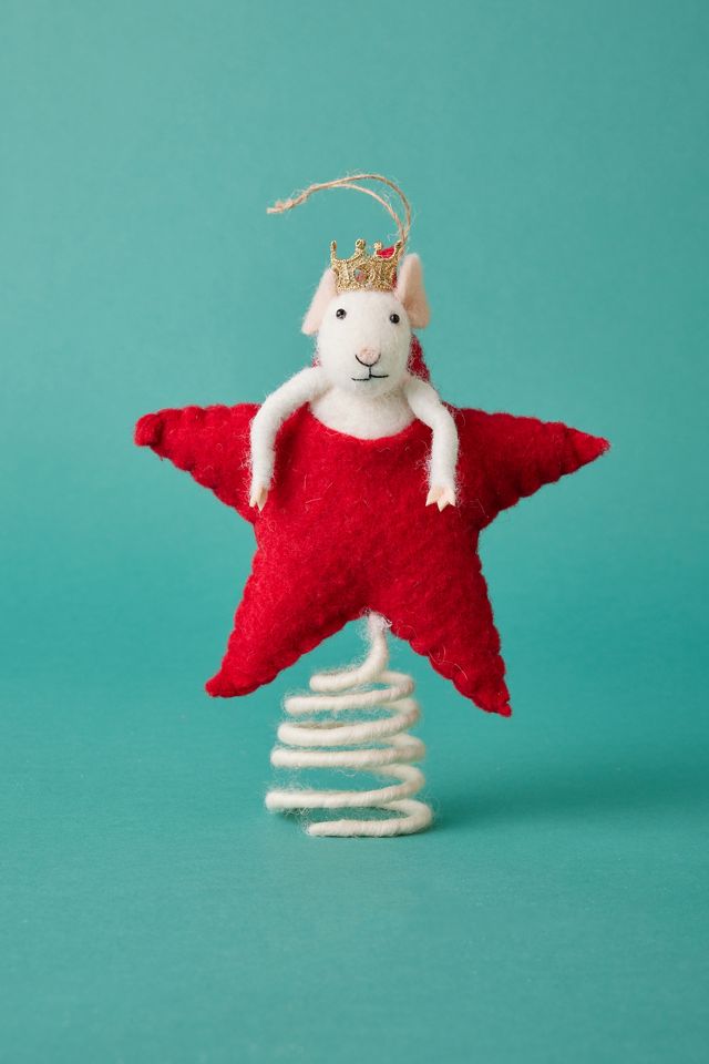 Mouse Tree Topper Star Decoration | Anthropologie UK