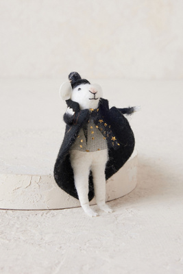 Mouse Wizzard Halloween Tree Decoration | Anthropologie UK