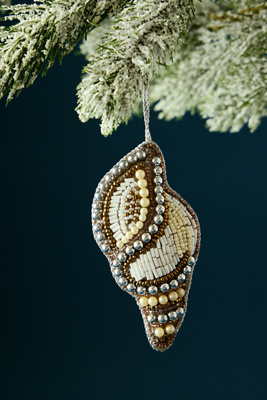 Anna + Nina Shell Ornament | Anthropologie UK