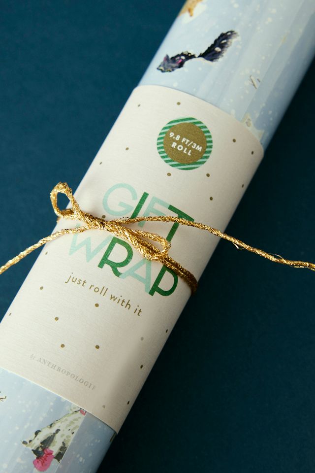 Festive Animals Christmas Wrapping Paper Roll | Anthropologie UK
