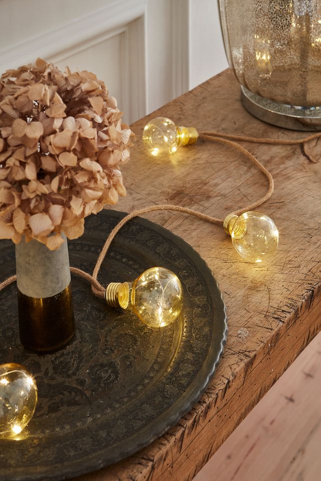 Galaxy Bulb Warm LED Battery String Lights | Anthropologie UK