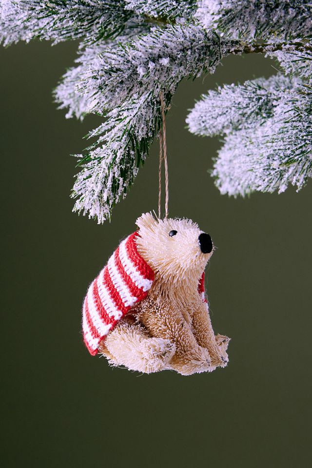 The Conscious Bristle Bear Ornament | Anthropologie UK