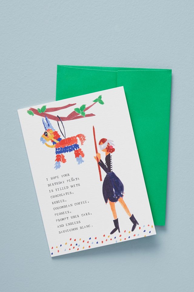 Pinata Birthday Card | AnthroLiving