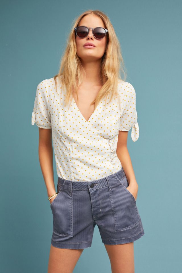Level 99 Rebecca Trouser Shorts | Anthropologie
