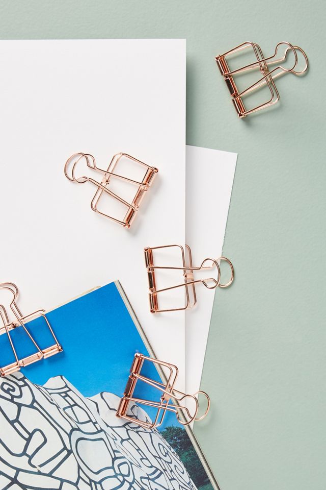 Ledger Binder Clips, Set of 5 | Anthropologie