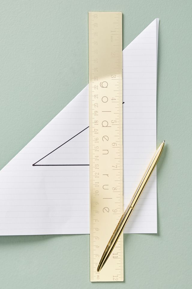 Golden Rule Ruler | Anthropologie