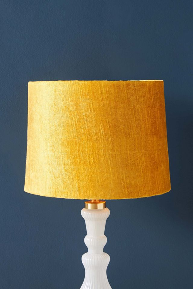 Solid Velvet Lamp Shade | AnthroLiving