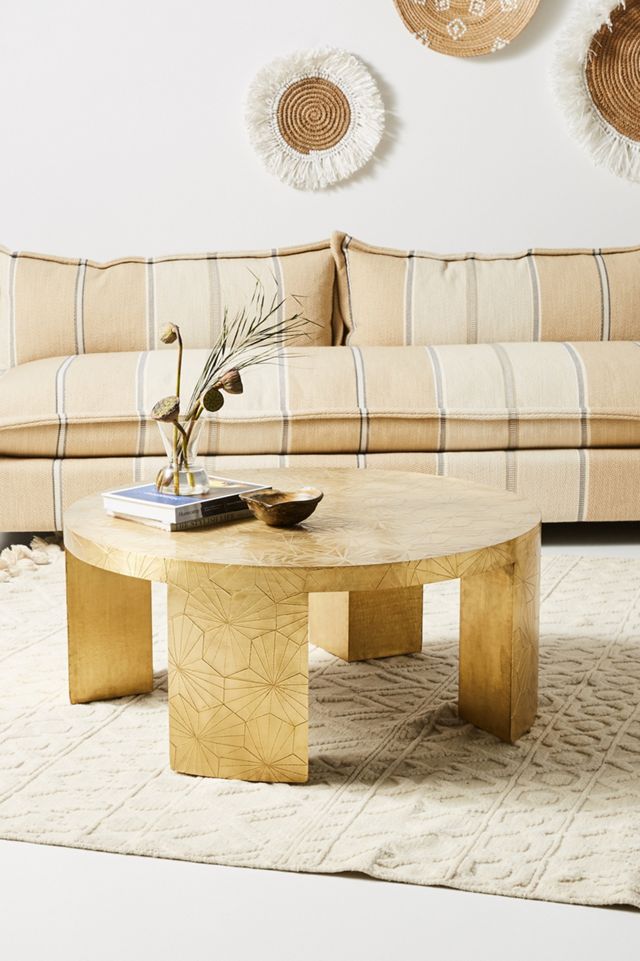 Floral Embossed Coffee Table | Anthropologie