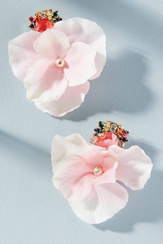 Chasing Rainbows Floral Earrings | Anthropologie