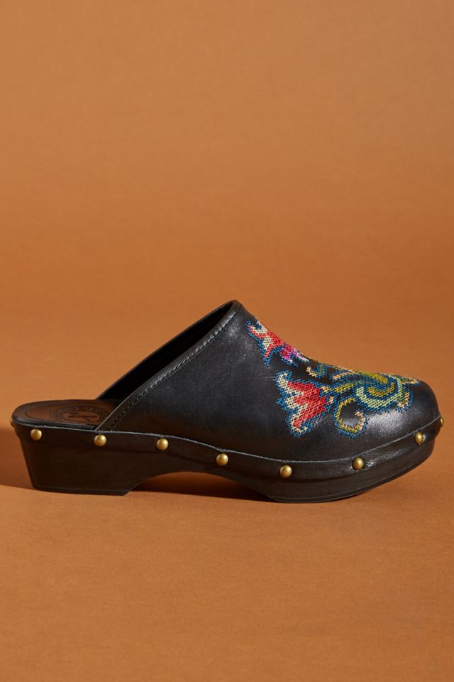 Penelope Chilvers Embroidered Clogs | Anthropologie