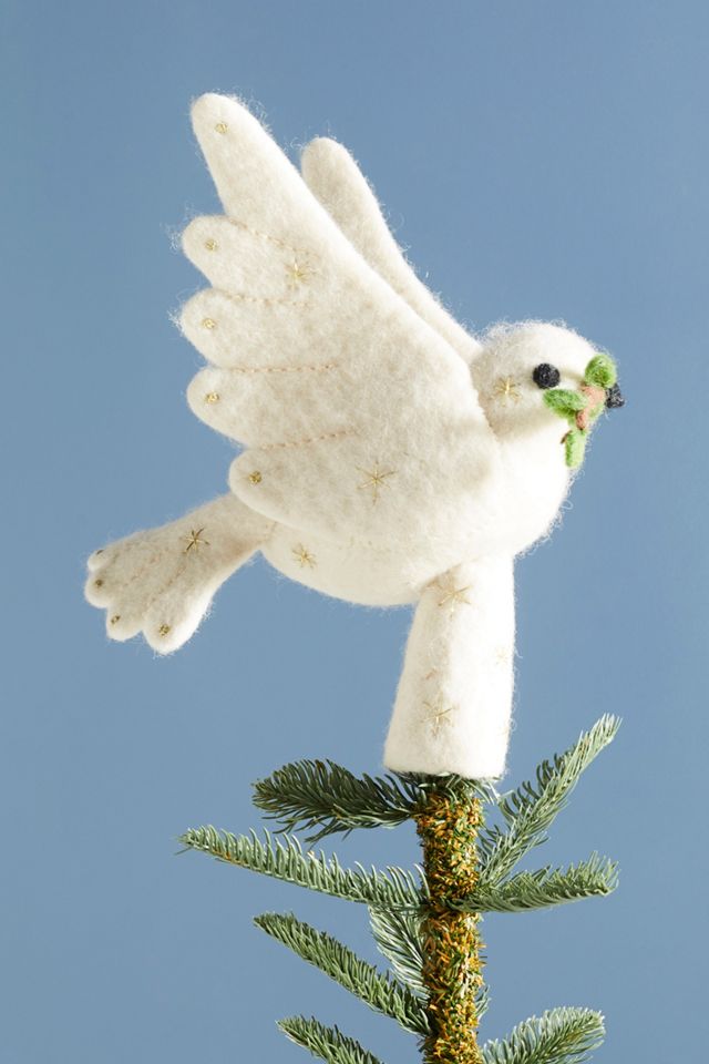 Felted Dove Tree Topper | Anthropologie UK