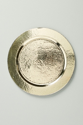 Axel Metal Metallic Chargers | AnthroLiving