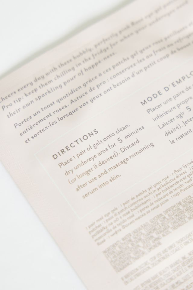 Patchology Serve Chilled Rosé Eye Gels | Anthropologie UK