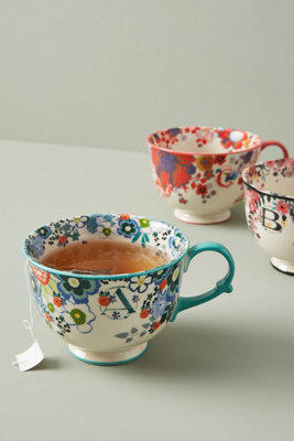 Tea Time Monogram Mug | Anthropologie