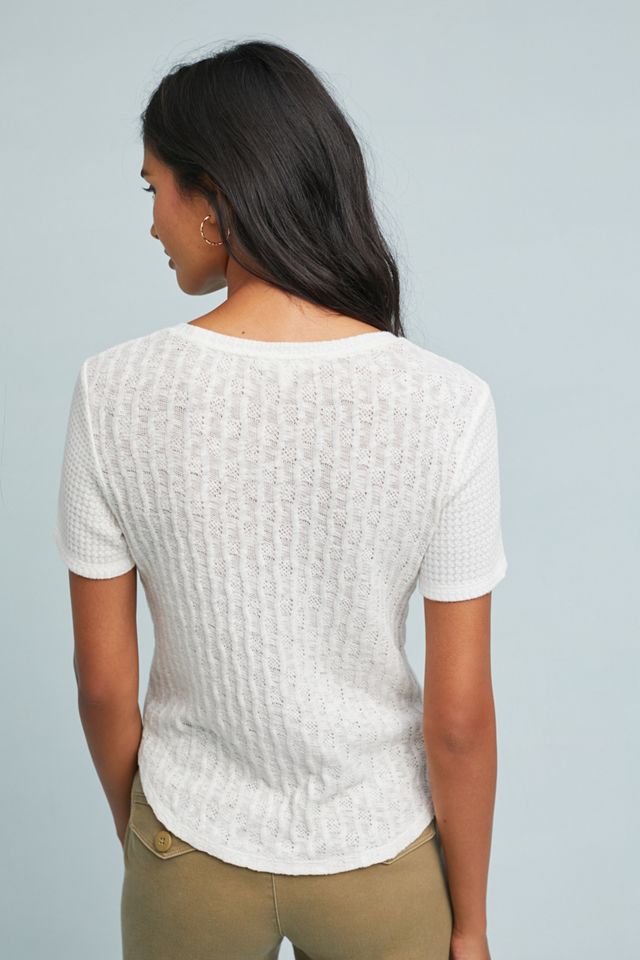Pointelle Tee | Anthropologie