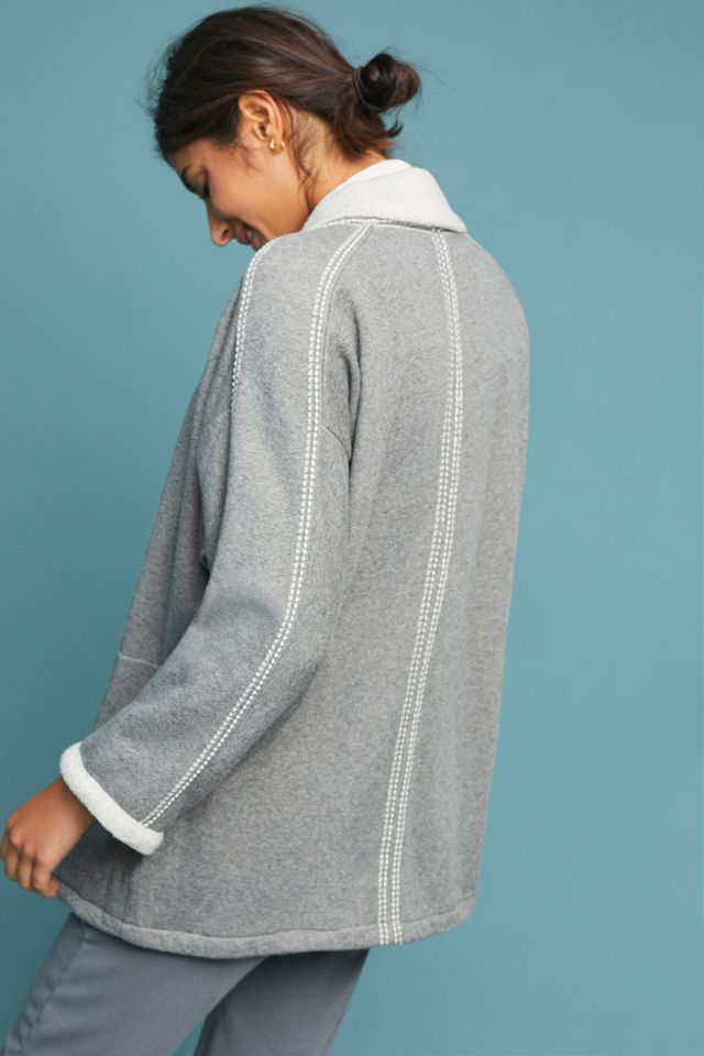 Stitched Terry Cardigan | Anthropologie