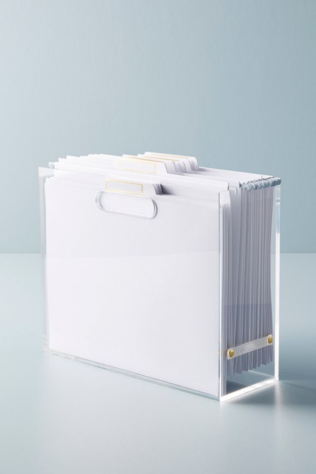 Acrylic File Box | Anthropologie