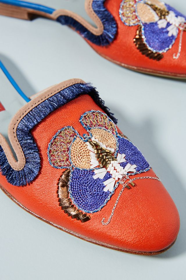 Meher Kakalia Butterfly Delfi Slides | Anthropologie
