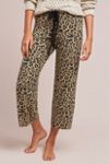 Leopard Brushed Fleece Sweatpants | Anthropologie