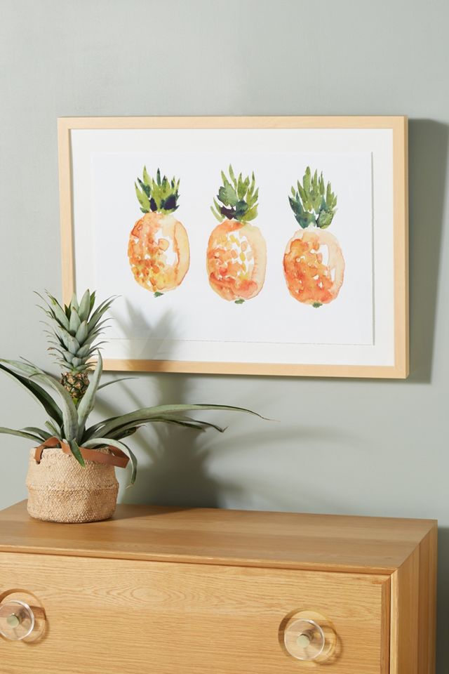 Pineapple Plenty Wall Art | AnthroLiving