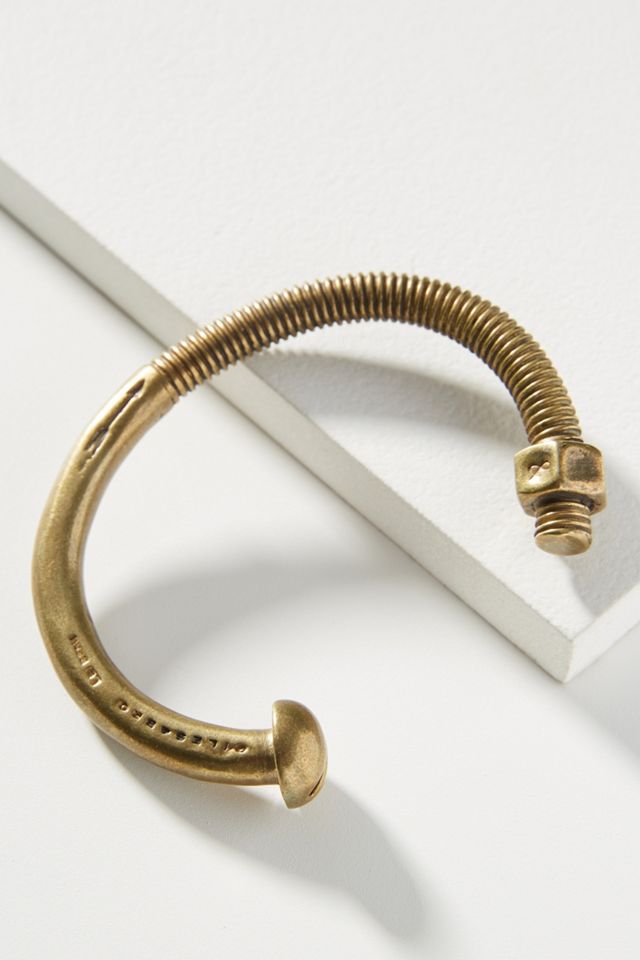 Giles & Brother Nut + Bolt Men's Cuff Bracelet | Anthropologie