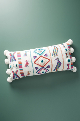 Embroidered Varenya Pillow | Anthropologie