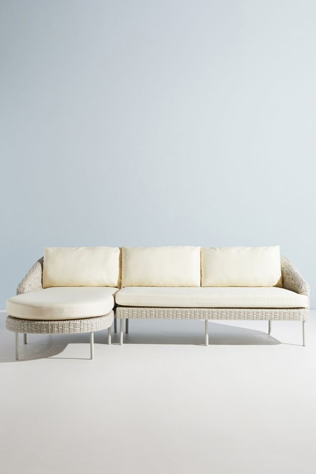 Lilith Chaise Sectional, Left | AnthroLiving