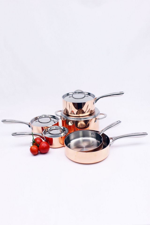 BergHOFF Vintage Collection 10-Piece Copper Cookware Set | Anthropologie