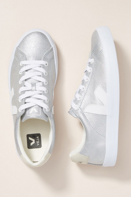 Veja Silver Low-Top Sneakers | Anthropologie