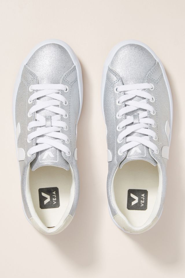 Veja Silver Low-Top Sneakers | Anthropologie