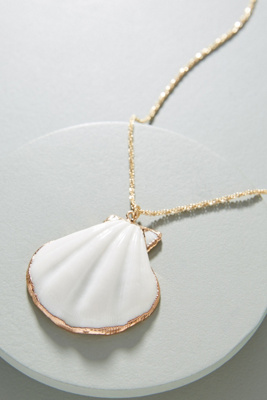 Treasured Shell Pendant Necklace | Anthropologie