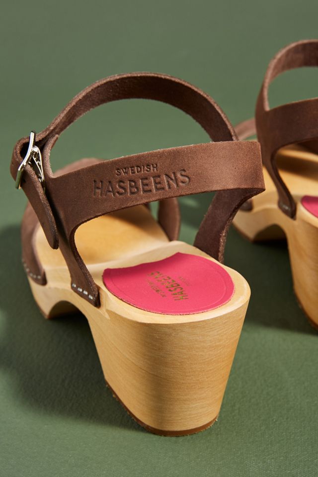 Swedish Hasbeens Mirja Heeled Clogs | Anthropologie