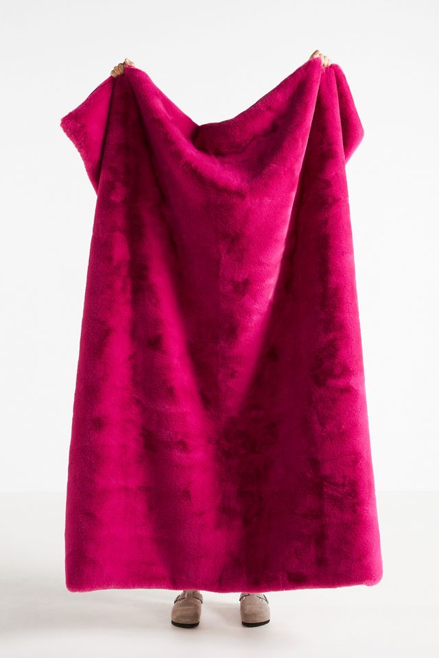 Sophie Faux Fur Throw Blanket | Anthropologie