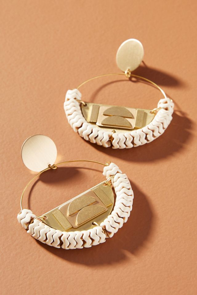 David Aubrey Colette Hooped Post Earrings | Anthropologie