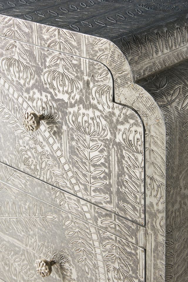 Hand-Embossed Lotus Six-Drawer Dresser | AnthroLiving