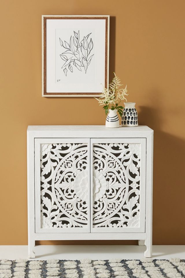Handcarved Lombok Entryway Cabinet | AnthroLiving