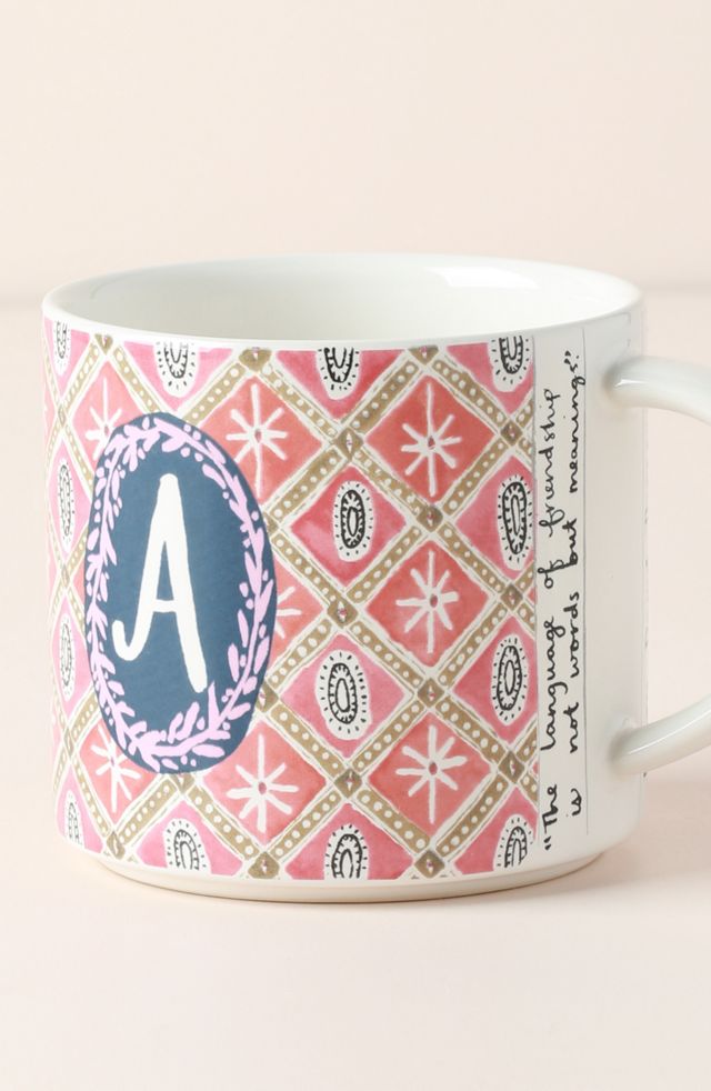 Jo Monogram Mug | Anthropologie