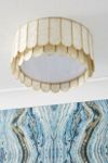 Madelyn Capiz Faceted Flush Mount | Anthropologie