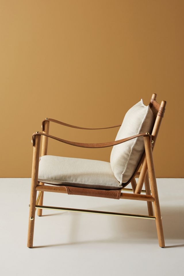 Leather sling chair anthropologie store