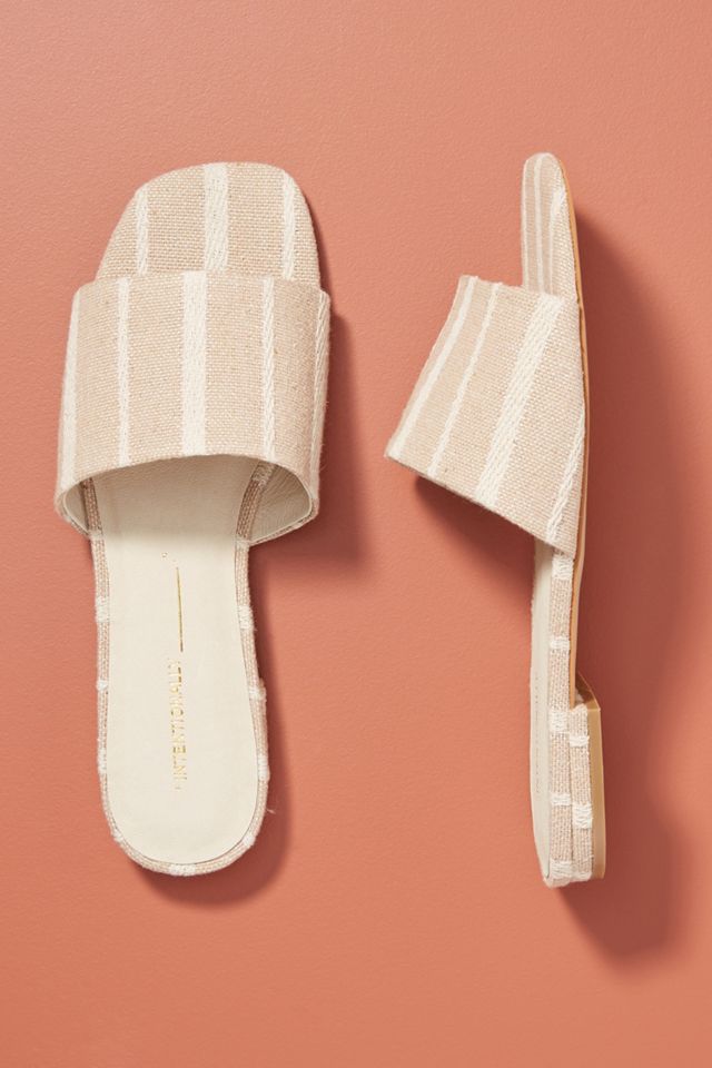 Intentionally Blank Striped Slide Sandals | Anthropologie