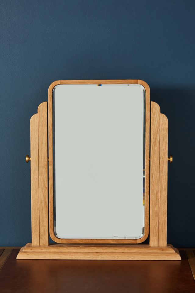 Soho Home x Anthropologie Oak Vanity Mirror | AnthroHome
