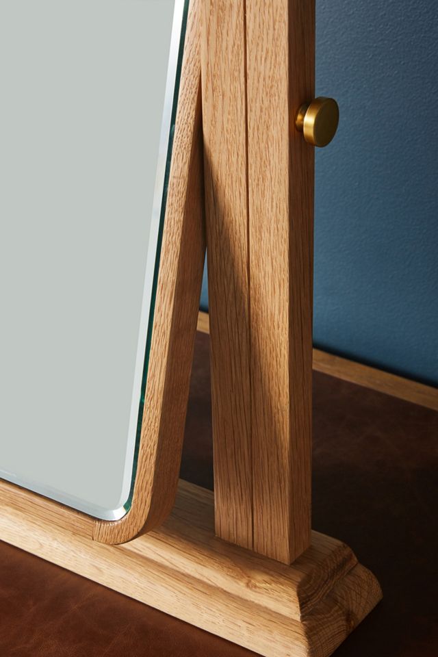 Soho Home x Anthropologie Oak Vanity Mirror | AnthroHome