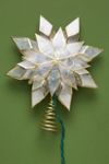 Illuminated Capiz Star Tree Topper | Anthropologie