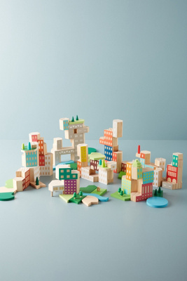 Big City Architecture Block Set | Anthropologie