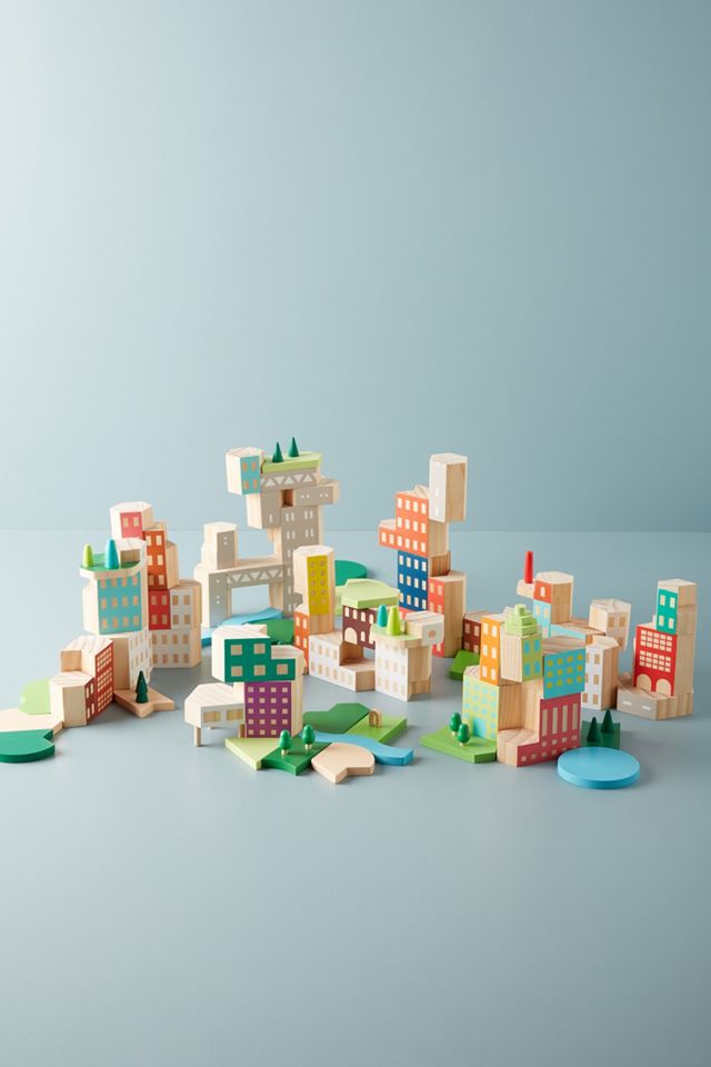 Big City Architecture Block Set | Anthropologie
