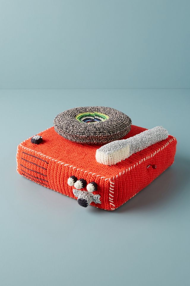 Crocheted Record Player | Anthropologie