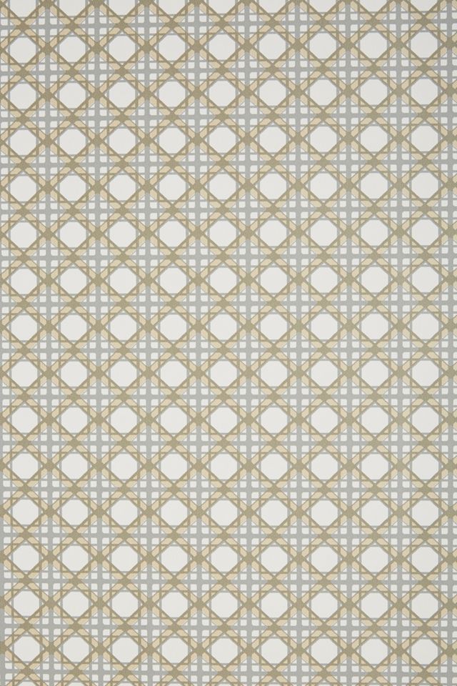 Rattan Overlay Lattice Wallpaper | AnthroLiving