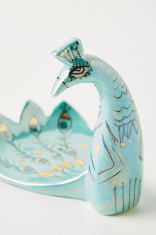 Art Knacky Peacock Trinket Dish | Anthropologie