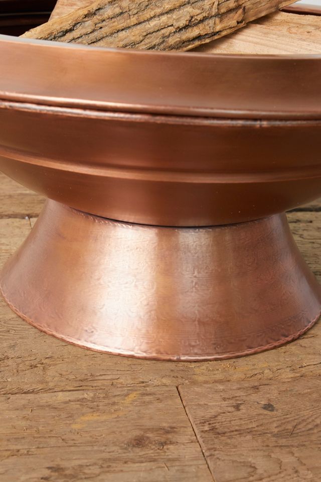 Footed Copper Fire Pit | Terrain
