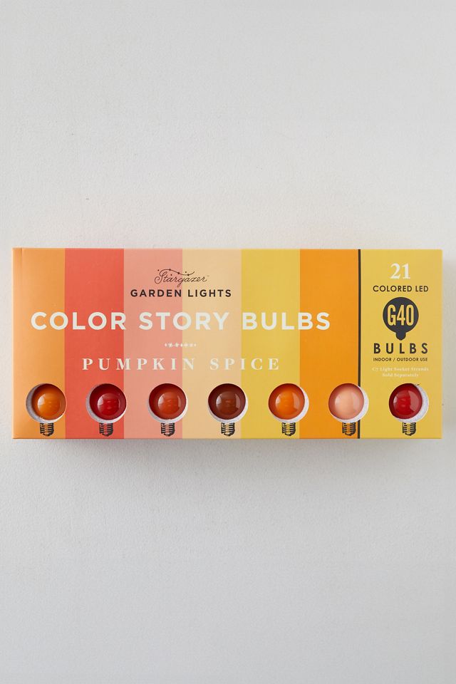 Stargazer Garden Lights Set of 21 Bulbs, Pumpkin Spice | Terrain